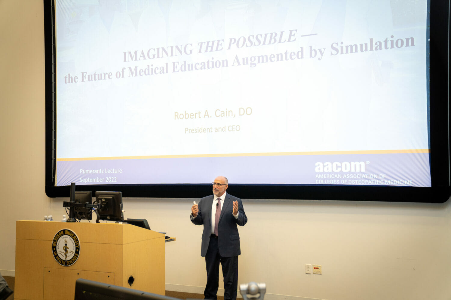 WesternU’s Pumerantz Lecture focuses on medical simulation and ...