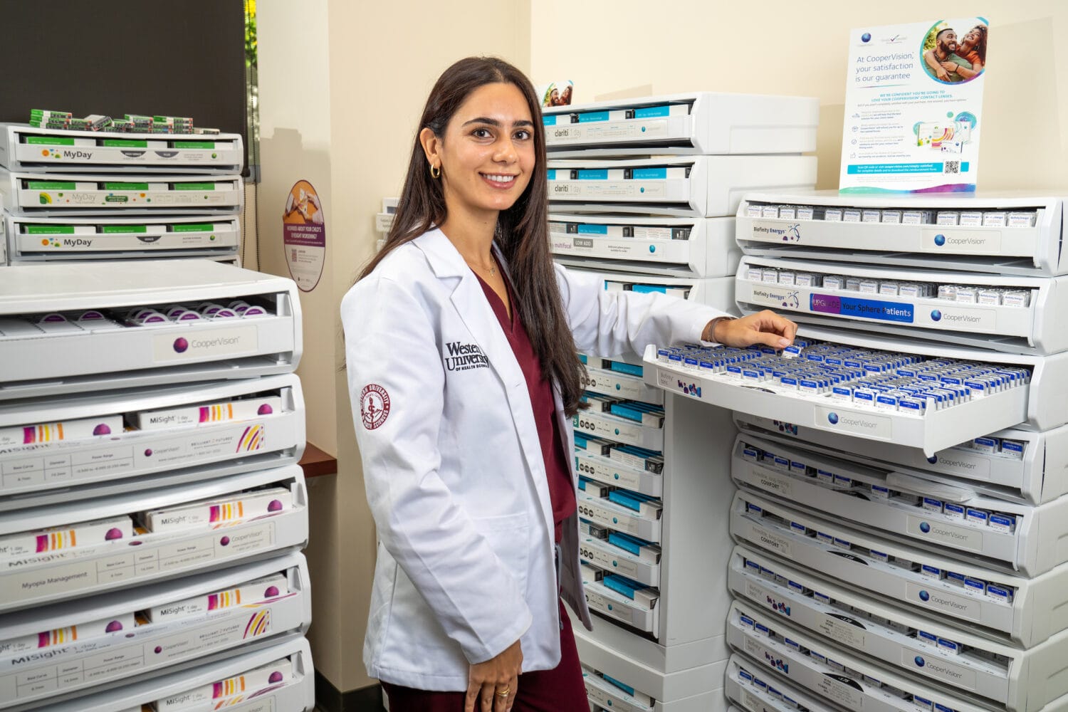 WesternU Optometry Student Helps Patient with Free Contacts